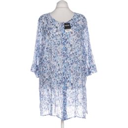 Selection by Ulla Popken Damen Bluse, blau, Gr. 54