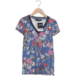 Hallhuber Damen T-Shirt, blau, Gr. 36