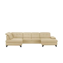 Lounge Collection Wohnlandschaft Leder Jona ¦ beige ¦ Maße (cm): B: