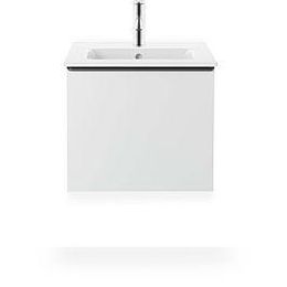 Duravit Me by Starck Möbel-Waschtisch 2336530060 53 x 43 cm, weiß, ohne Hahnloch, mit Überlauf, Hahnlochbank