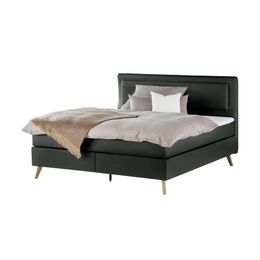 Möbel Kraft Boxspringbett - schwarz - Materialmix - 140 cm - 118 cm - Möbel Kraft