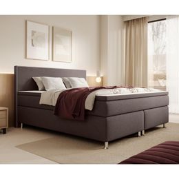 Inter Handels Boxspringbett Gent - versch. Ausführungen - 180x200cm Braun TFK