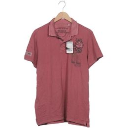 CAMP DAVID Herren Poloshirt, pink, Gr. 54