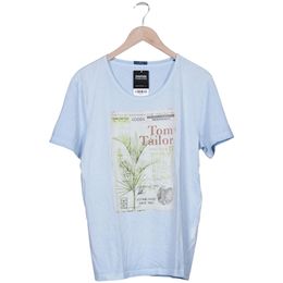 Tom Tailor Herren T-Shirt, hellblau, Gr. 48