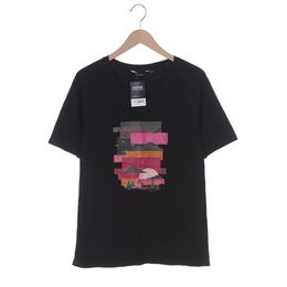 Ulla Popken Damen T-Shirt, schwarz, Gr. 42