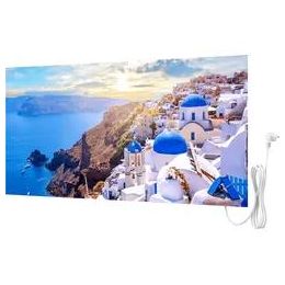 Bild Infrarotheizung, rahmenlos - Santorini, Griechenland - 800 / mit Smart Thermostat und App