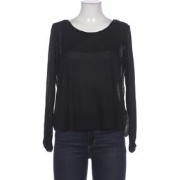 Maison Scotch Damen Langarmshirt, schwarz, Gr. 38