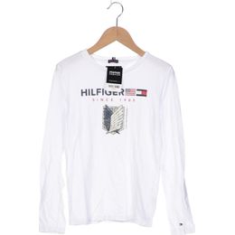 Tommy Hilfiger Herren Langarmshirt, weiß, Gr. 152