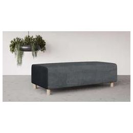 Polsterhocker Inosign "Suyala" Hocker Gr. B/H/T: 153cm x 46cm x 66cm, Chenille-Optik, grau (anthrazit)