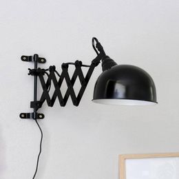 Steinhauer Scherenlampe Yorkshire für die Wand, schwarz