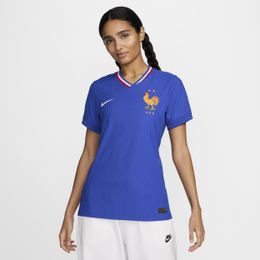 FFF (Men's Team) 2024/25 Match Home Nike Dri-FIT ADV Authentic Fußballtrikot für Damen - Blau