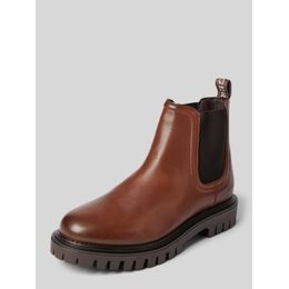 Tommy Hilfiger Lederboots mit strukturierter Sohle