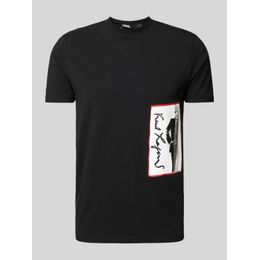 K by KARL LAGERFELD T-Shirt mit Label-Print