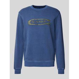 G-Star Raw Sweatshirt mit Label-Print Modell 'Destroyed'