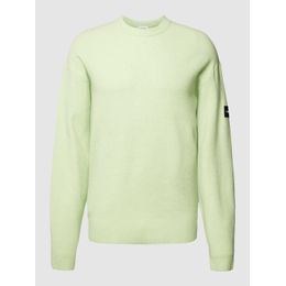 Calvin Klein Strickpullover mit gerippten Abschlüssen