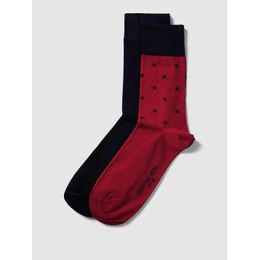 Christian Berg Socken mit Label-Detail im 2er-Pack