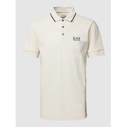 EA7 Emporio Armani Poloshirt mit Label-Print