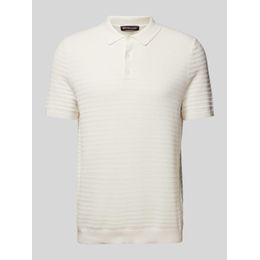 Michael Kors Regular Fit Poloshirt mit Strukturmuster Modell 'TUCK STRIPE'