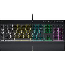 Corsair Tastatur AZERTY Französisch mit Hintergrundbeleuchtung K55+HARPOON