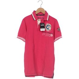 Napapijri Herren Poloshirt, pink, Gr. 48