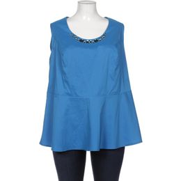 Selection by Ulla Popken Damen Bluse, blau, Gr. 52