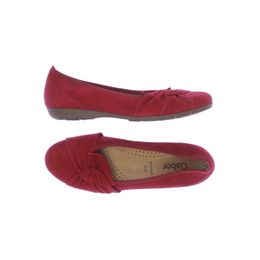 Gabor Damen Ballerinas, rot, Gr. 6.5