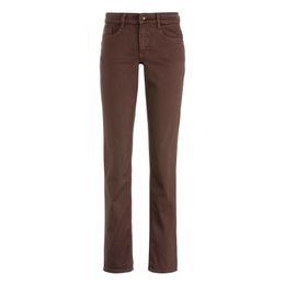 Bequeme Jeans MAC "Stella" Gr. 36, Länge 30, braun (deep brown ppt) Damen Jeans Gerader Beinverlauf