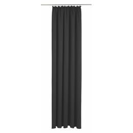 Vorhang WIRTH "Dim out" Gardinen Gr. 300 cm, Kräuselband, 145 cm, schwarz