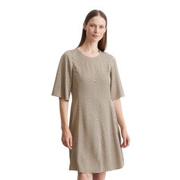 Marc O'Polo Druckkleid MARC O'POLO "aus LENZING™ ECOVERO™" Gr. 32, Normalgrößen, beige Damen Kleider