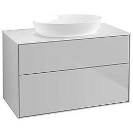 Villeroy & Boch Villeroy und Boch Finion Waschtischunterschrank FA0100GJ 100x60,3cm, Abdeckplatte white matt, Light grey matt