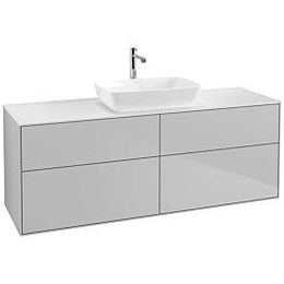 Villeroy & Boch Villeroy und Boch Finion Waschtischunterschrank F85100GJ 160x60,3cm, Abdeckplatte white matt, Light grey matt