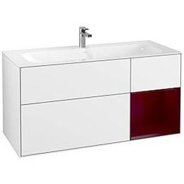 Villeroy & Boch Villeroy und Boch Finion Waschtischunterschrank G070HBGF 119,6x59,1cm, Emotion, Regal rechts Peony, Glossy white lacquer