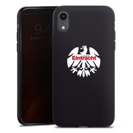 DeinDesign iPhone Xr Handy Silikon H&uuml;lle Case schwarz Handyh&uuml;lle Eagle Retro Logo