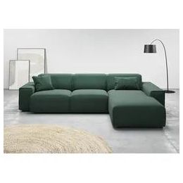 Ecksofa Andas "Glimminge auch in Breitcord, Feincord, Bouclé + Easy care-Bezug" Sofas Gr. B/H/T: 294cm x 71cm x 191cm, Feincord, Recamiere rechts, grün L-Form, Breite 294, Zierkissen