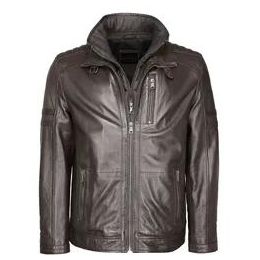 Bikerjacke JCC "63535" Gr. 56, braun (dark brown) Herren Jacken