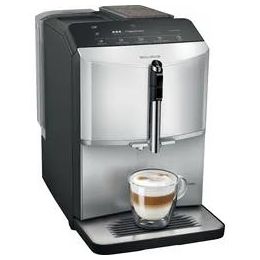 Siemens Kaffeevollautomat "EQ300 TF303E01, viele Kaffeespezialitäten, OneTouch-Funktion" Kaffeevollautomaten benutzerfreundliches Display, Keramikmahlwerk, daylight silber silberfarben (daylight silver)