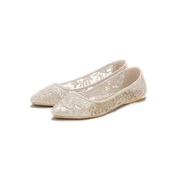 Lascana Slipper 'Ballerina' beige Gr. 41 für Damen