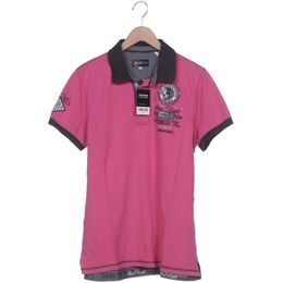 CAMP DAVID Herren Poloshirt, pink, Gr. 52