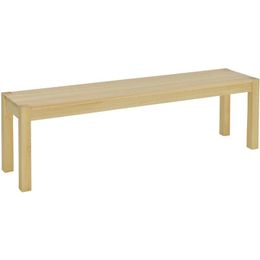 HOMCOM - Sitzbank 3-Sitzer Holzbank Küchenbank im Landhaus-Stil, Essbank für Wohnzimmer, Küche, Eingang, Kiefernholz, bis 330 kg belastbar, 150 x 33