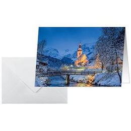 25 Sigel Weihnachtskarten Bavarian Christmas DIN A6