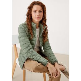 s.Oliver - Leichte Jacke mit Steppung und Stehkragen, Damen, Grün, Größe 36