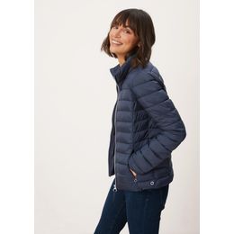 s.Oliver - Leichte Jacke mit Steppung und Stehkragen, Damen, blau, Größe 38