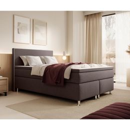 Inter Handels Boxspringbett Gent - versch. Ausführungen - 140x200cm Braun TFK