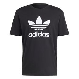 adidas originals T-Shirt 'Adicolor Trefoil' Herren Größe M schwarz / weiß