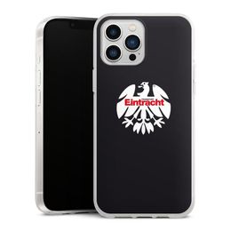 DeinDesign iPhone 13 Pro Max Handy Silikon H&uuml;lle Case transparent Handyh&uuml;lle Eagle Retro Logo Silikon Case