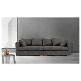 Guido Maria Kretschmer Home & Living Big-Sofa GUIDO MARIA KRETSCHMER HOME & LIVING "Arles" Sofas Gr. B/H/T: 266cm x 80cm x 113cm, Luxus-Microfaser, grau (anthrazit) extra tiefe Sitzfläche, in diversen Stoffqualitäten