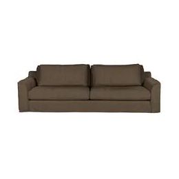 Big-Sofa furninova "Grande Double Day LC" Sofas Gr. B/H/T: 266cm x 84cm x 105cm, Struktur grob, grün (olive) abnehmbarer Hussenbezug, im skandinavischen Design, Breite 266 cm