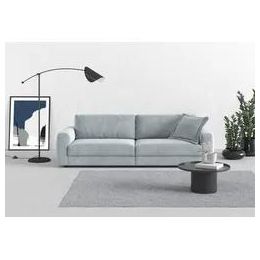 Big-Sofa Trendmanufaktur "Bourbon, Designsofa" Sofas Gr. B/H/T: 264cm x 84cm x 111cm, Breitcord, grau mit extra hohem Sitzkomfort, in trendigem Cord Bezug erhältlich