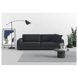 Big-Sofa Trendmanufaktur "Bourbon" Sofas Gr. B/H/T: 264 cm x 84 cm x 126 cm, Struktur fein, XXL mit Sitztiefenverstellung, grau (graphite) extra tiefe Sitzfläche, wahlweise mit Sitztiefenverstellung bestellbar