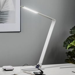 Fabas Luce Flache LED-Schreibtischleuchte Wasp aus Aluminium